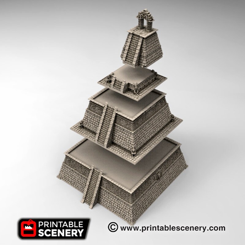 Dnd Aspect of the Gods Pyramid Aztec Ruins Stargate Tabletop Scatter ...