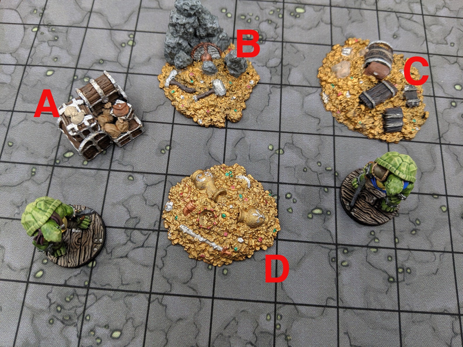 Dnd Treasure Hoard Cache Gold Coins Money Pirate Loot Tabletop - Etsy