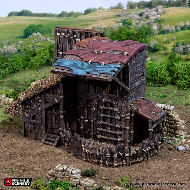Dnd Large Shanty Shack From King and Country Medieval Slums - Etsy