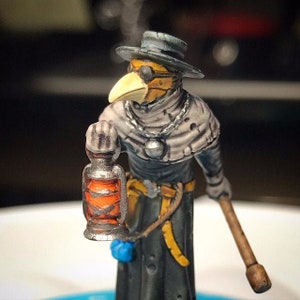 Dnd Plague Doctor With Lantern Medieval Physican With Mask 28mm RESIN ...