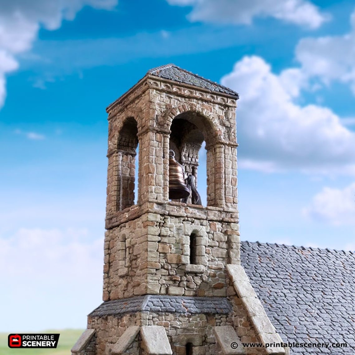Dnd Bell Tower Expansion for Norman Stone Church Chapel From King and ...
