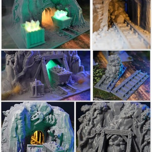 Dnd Mine Entrance Mining Town Medieval Dwarf Dwarven Western Tabletop ...