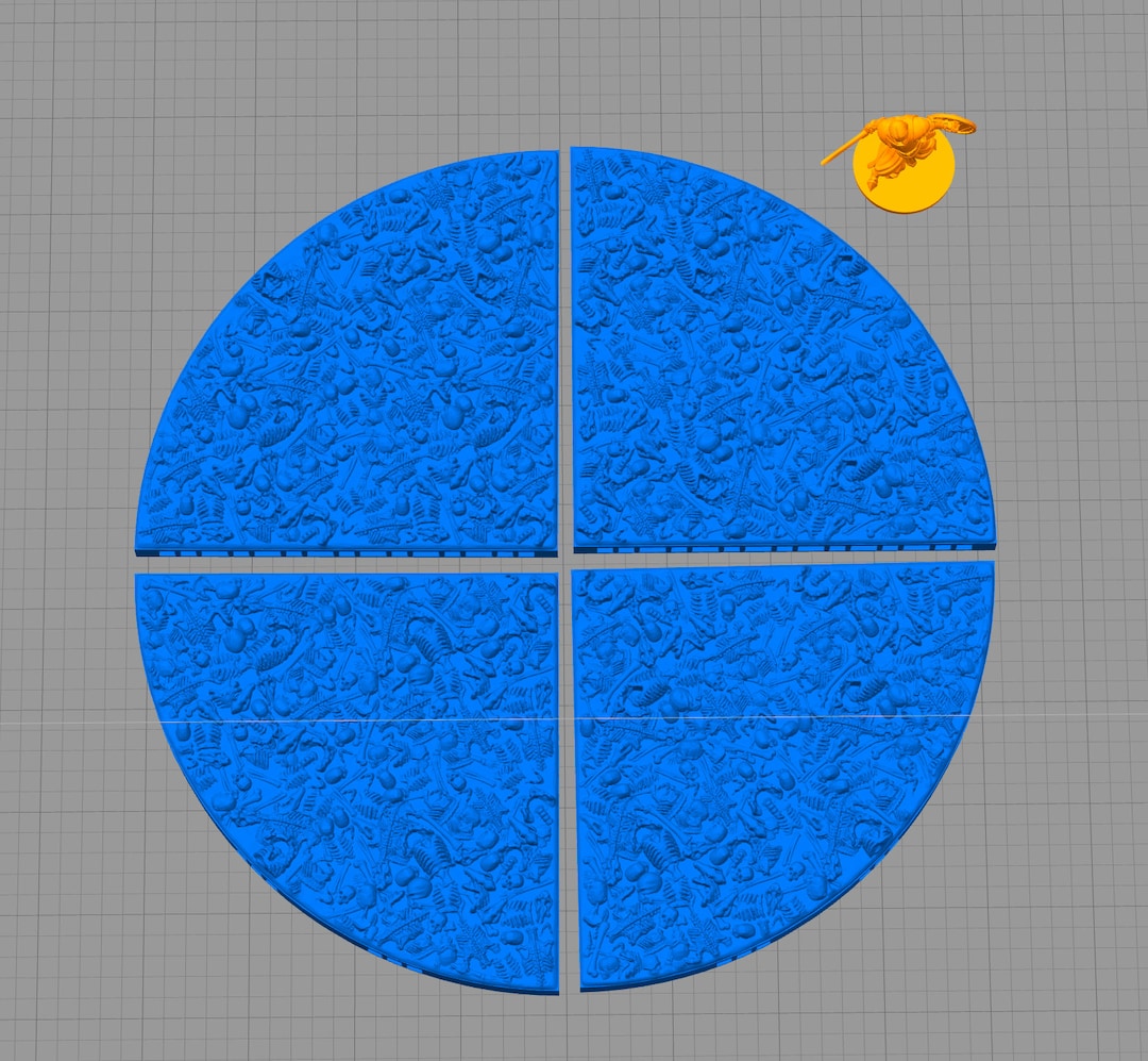 Dnd Circular Bone Tiles Evil Death Tomb Rampage Tabletop - Etsy