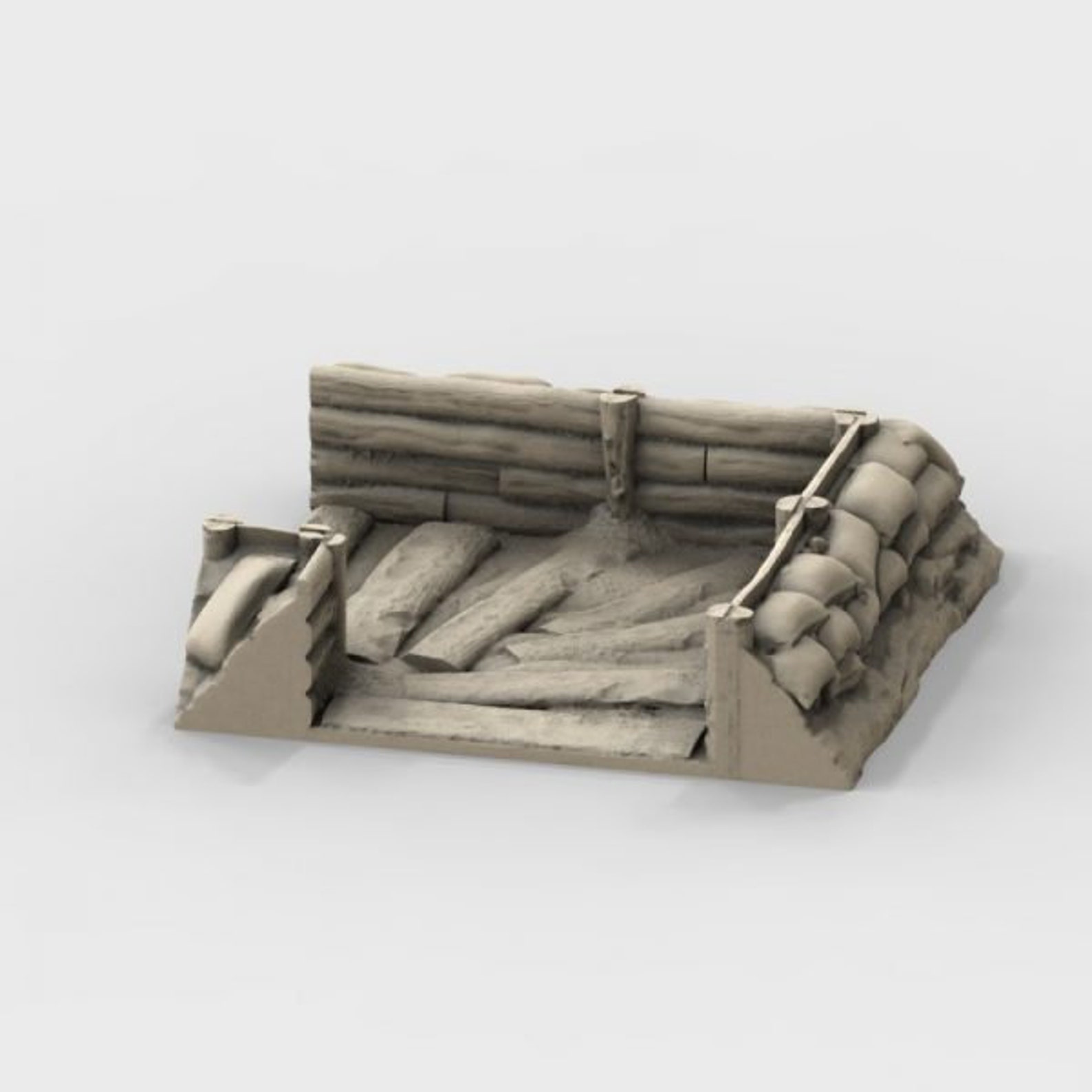 Dnd WWII Trenches Urban Tabletop Scatter Terrain RPG Warhammer | Etsy