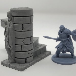 Dnd Crypt Tomb Spiral Stairs Mausoleum Staircase- 28mm Tabletop Scatter ...