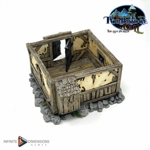 Dnd Prison Hut Camp Prisoners Shack Medieval Village Tabletop Terrain ...