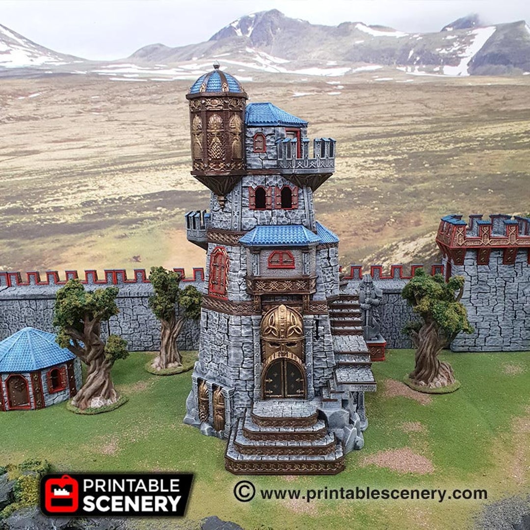Dnd Ironhelm Fortress Dwarven King Dwarf Building Tower Tabletop ...