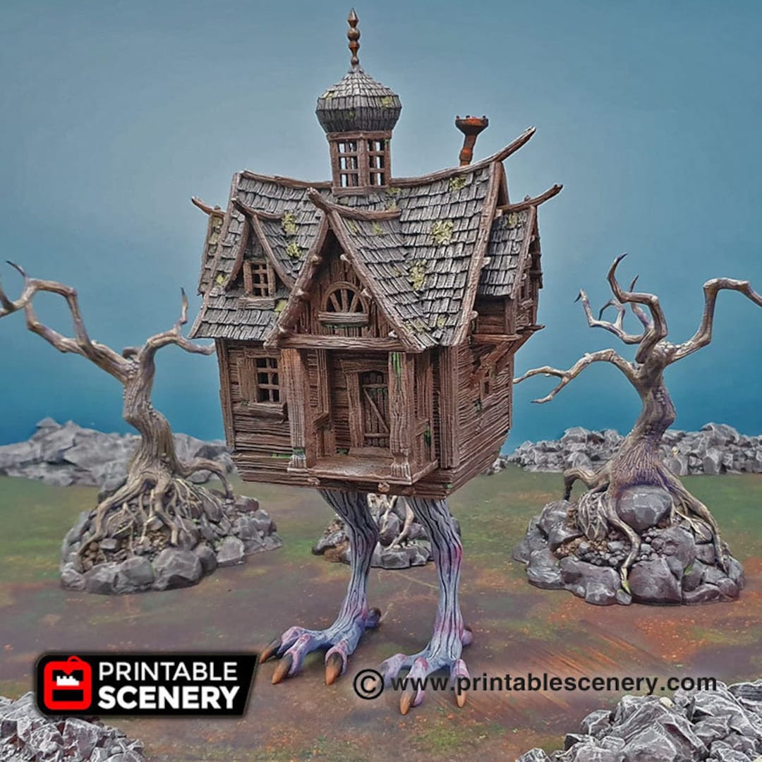Dnd Baba Yaga Hut Witch Cottage Curse of Strahd Shadow Fey Tabletop ...
