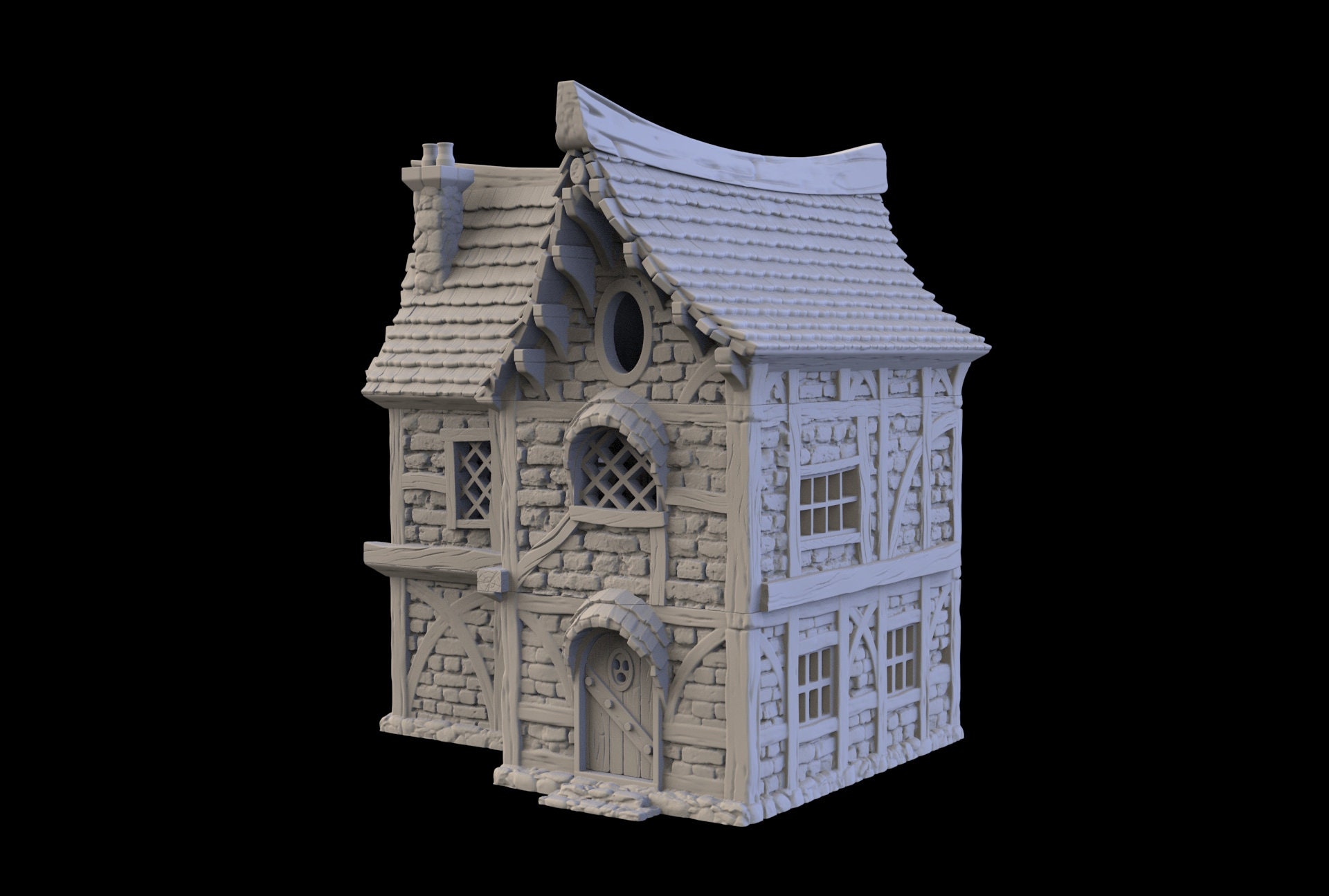 Dnd Medieval Cottage House V2 Two Story Home RPG D&D Dungeons | Etsy