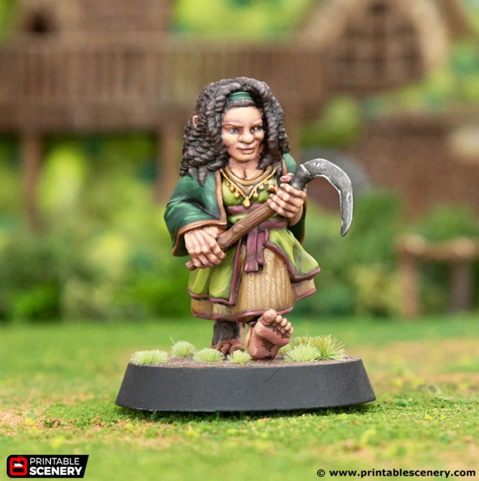 Dnd Flora Diggins 28mm Female Hobbit Miniature Rise of the - Etsy
