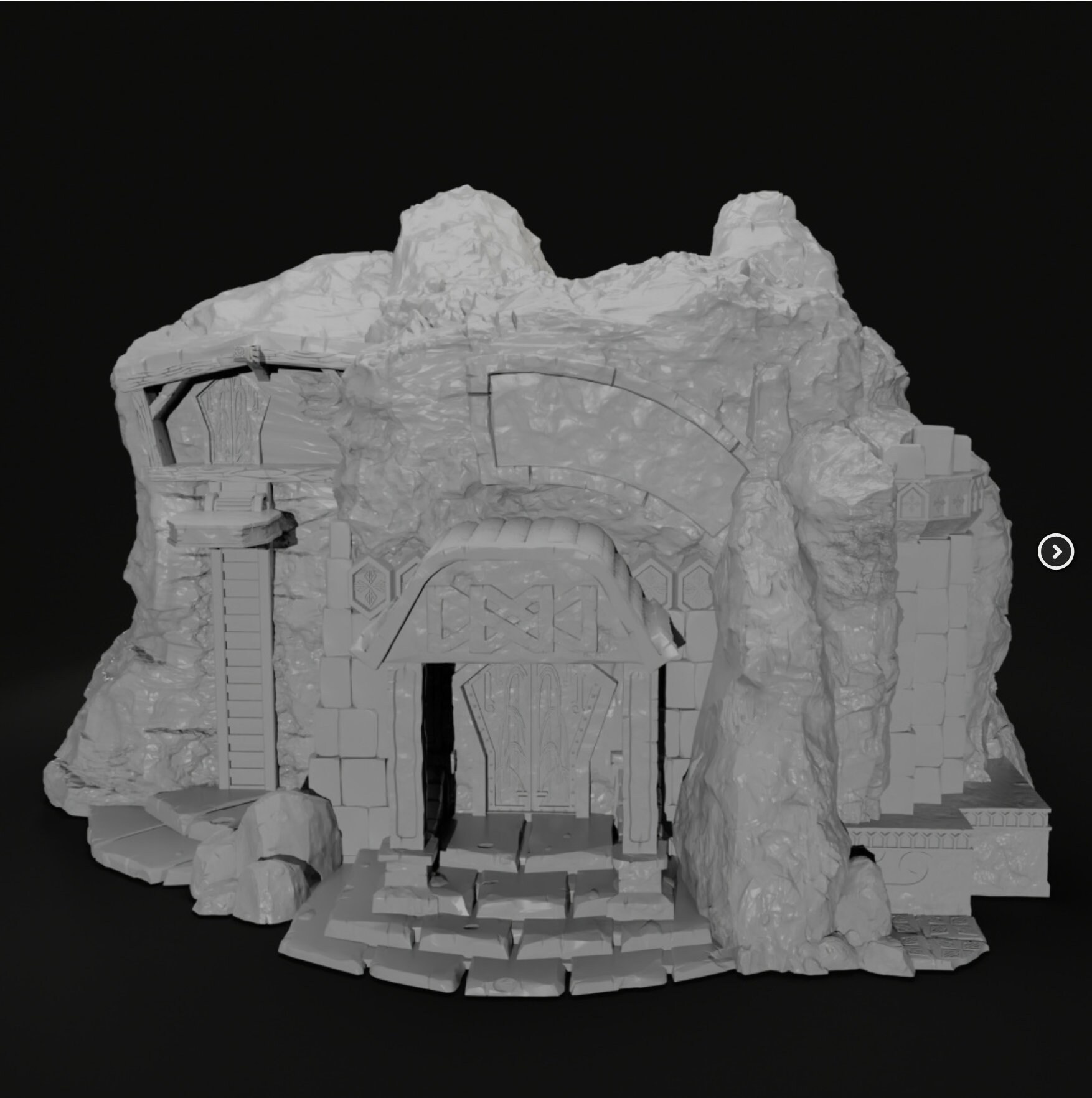 Dnd Dwarven Mine for Mountain Dwarf Mining City Scatter Village ...