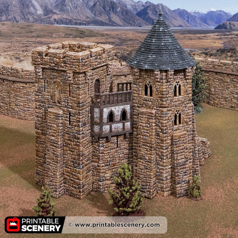 Dnd Hex Queen's Quarters Castle Medieval Village RPG Pathfinder D&D ...