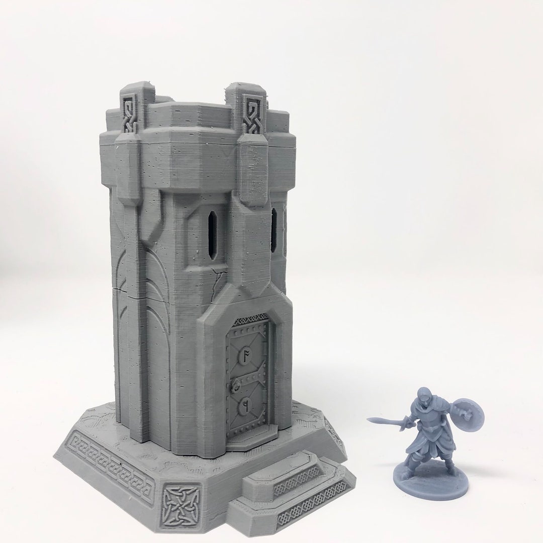 Dnd Dwarven Watchtower Dwarf Stronghold Sentinel Tower Tabletop Scatter ...