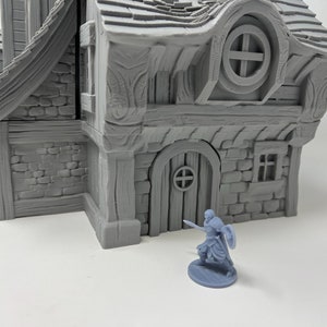 Dnd Medieval Inn Tavern House 28mm Scatter Village Tabletop Terrain ...