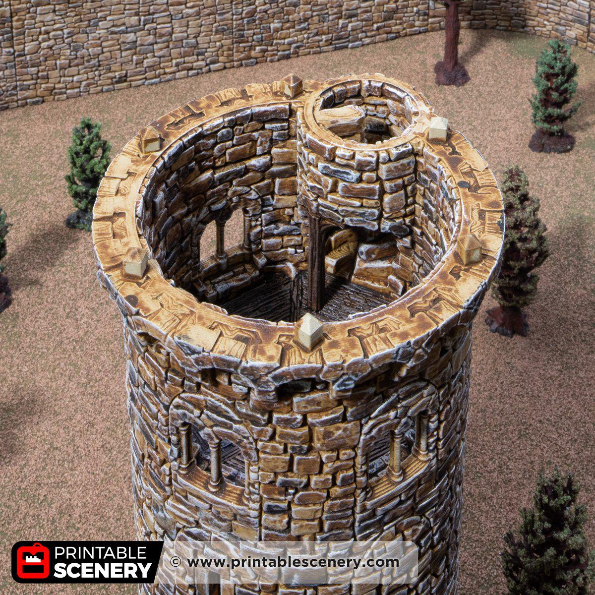 Dnd Hex Adeline Tower Bastion Turret Castle Medieval Village RPG ...