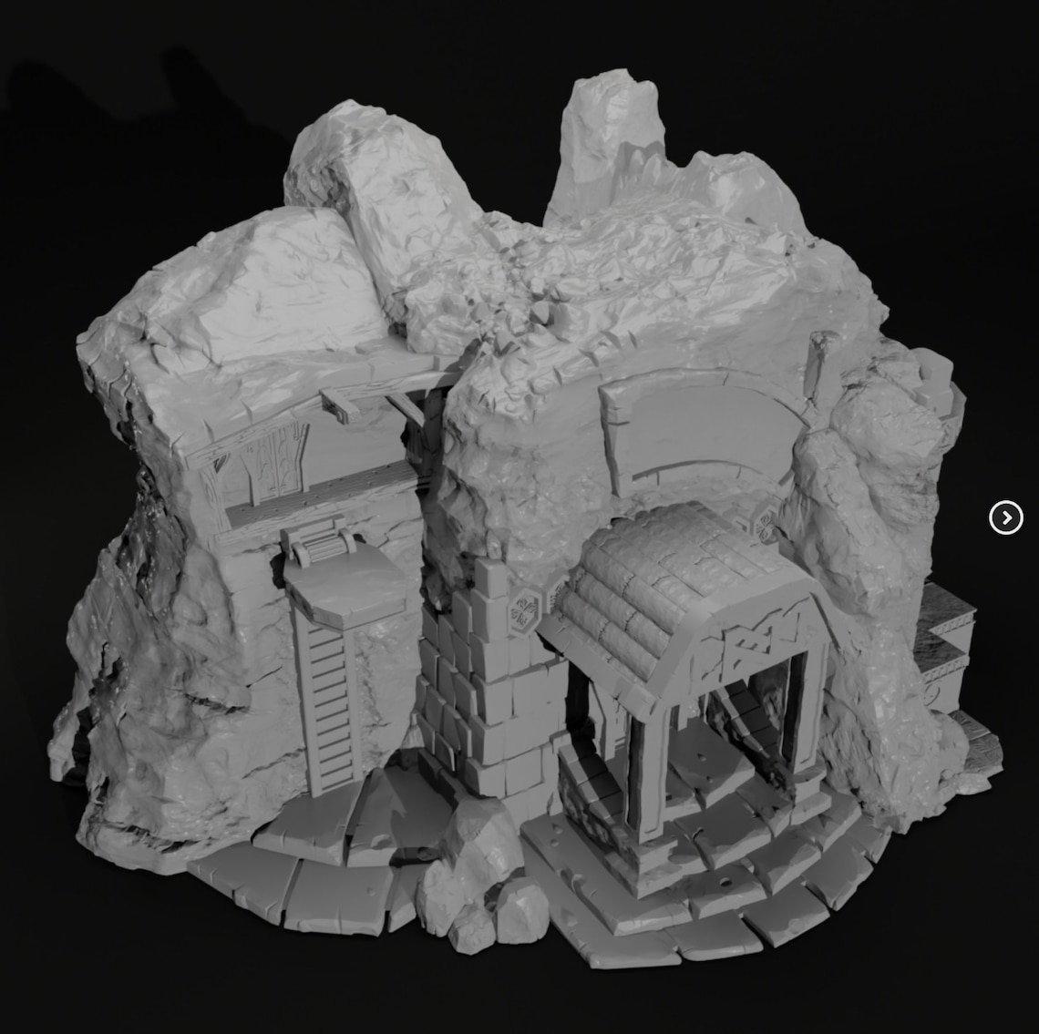 Dnd Dwarven Mine for Mountain Dwarf Mining City Scatter Village ...