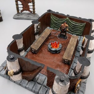 Dnd Barbarian Longhouse Hunters Lodge Community Gathering Building ...