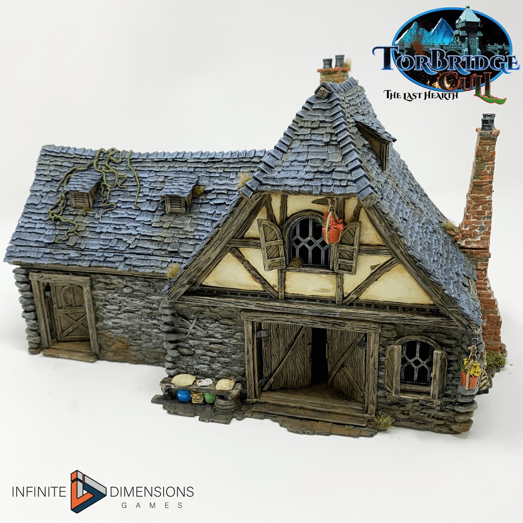 Dnd Last Hearth Inn Kitchen for Village 28mm Miniature Terrain RPG D&D ...