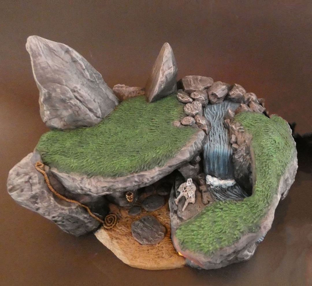 Dnd Mountain Cave Dragon's Rest Building Base Hidden Cave Loot Stash ...