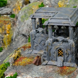 Dnd Dwarven House 5 Dwarf Home 28mm Scatter Tabletop Terrain Games ...