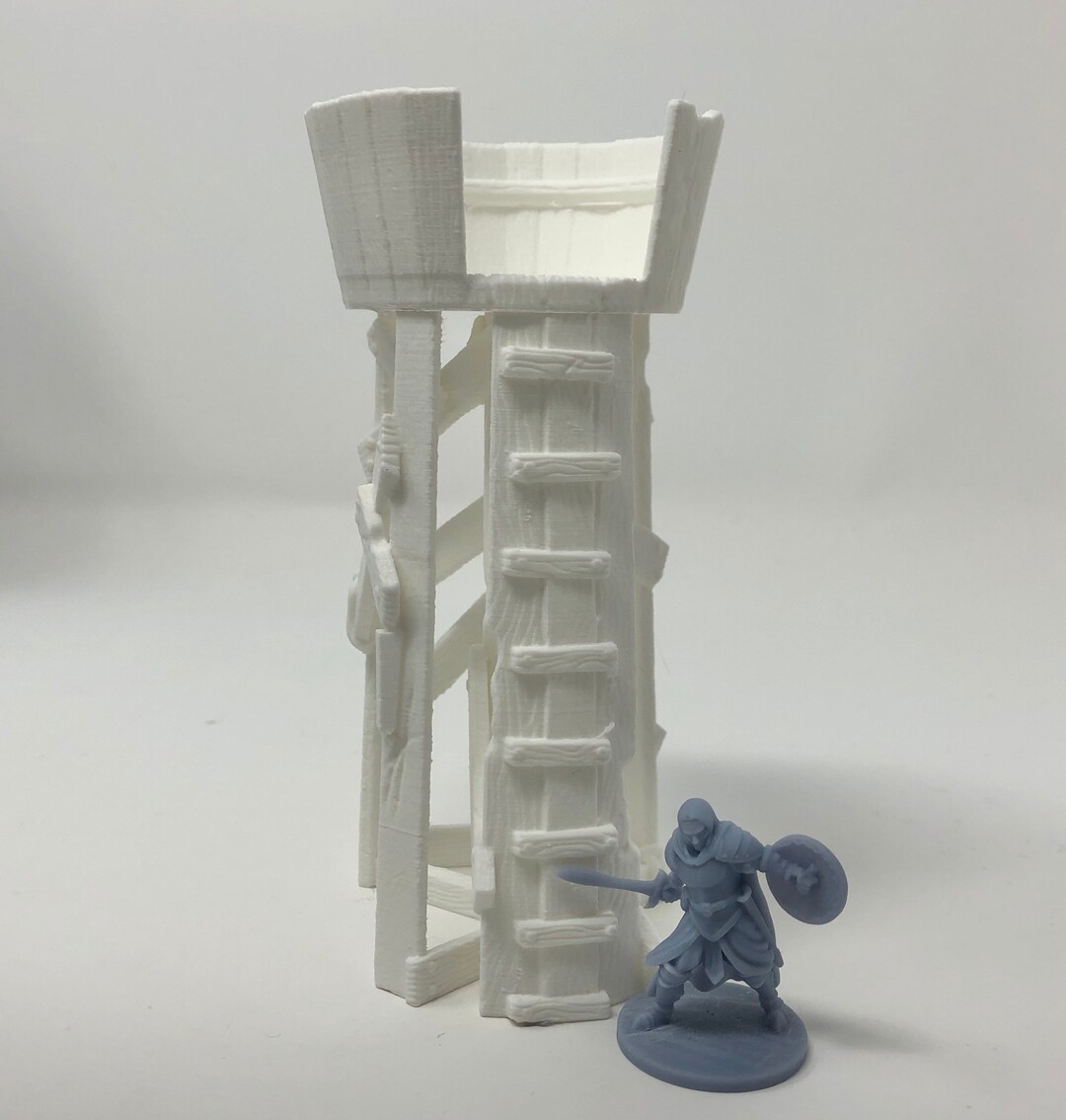 Dnd Wooden Watchtower Lookout Sentry Guard Post Tower Tabletop Scatter ...