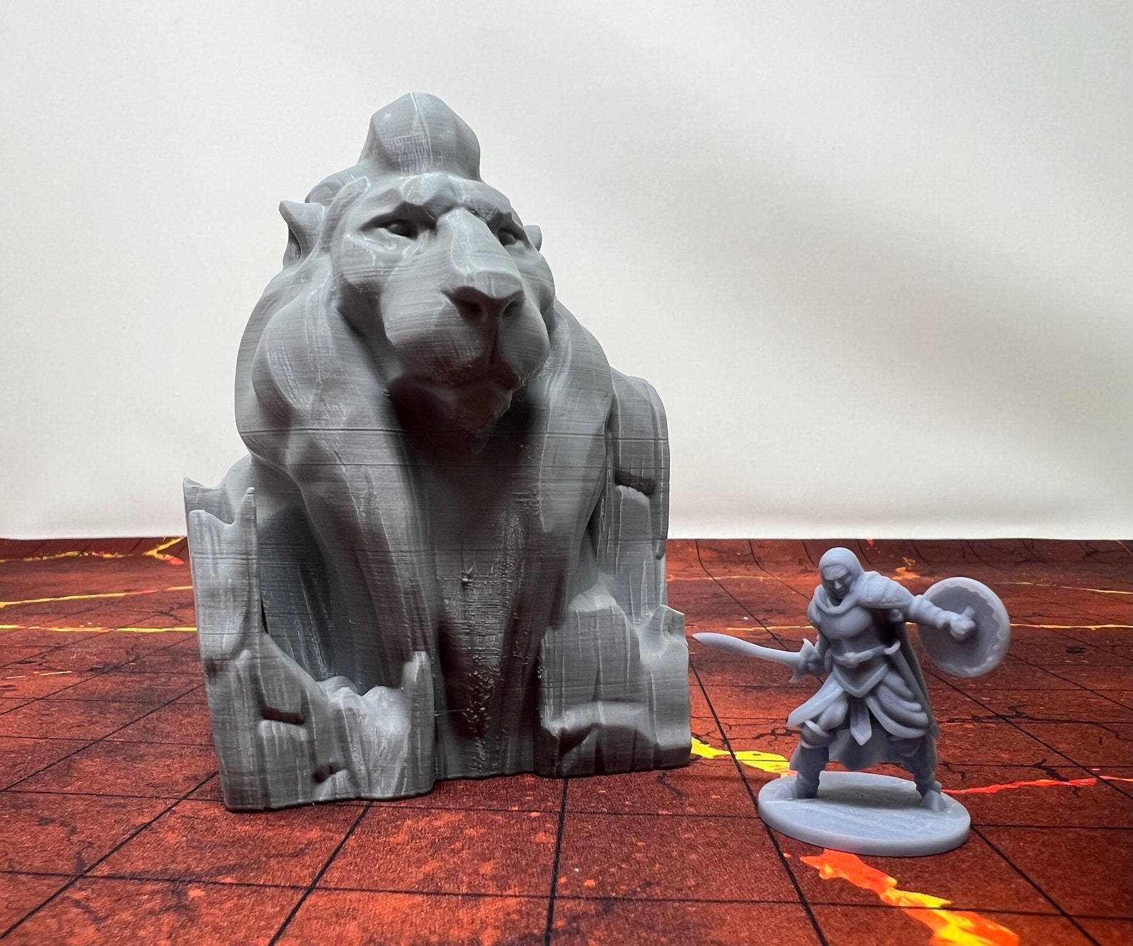Dnd Ancient Lion Ruins 28mm Scatter Terrain Throne Room RPG D&D ...