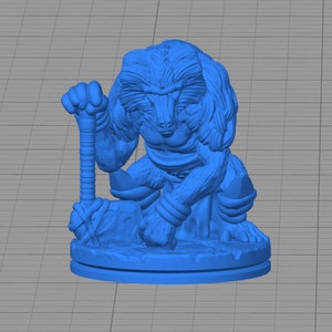 Dnd Baboon Wise Warrior Monkey Jungle Ape Wildlife Primate Animal 28mm ...