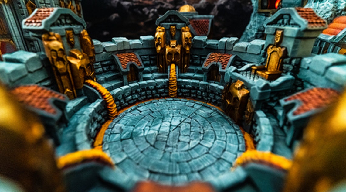 Dnd Dwarven Arena Fighting Pits Mountain Dwarf Mining City Scatter ...