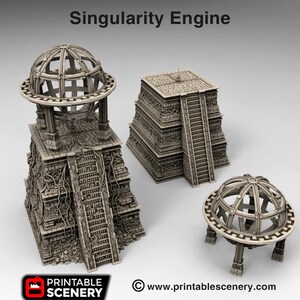 Dnd Singularity Engine Alien Ancient Aztec Pyramid Terrain Printable Scenery Tabletop Scatter ...