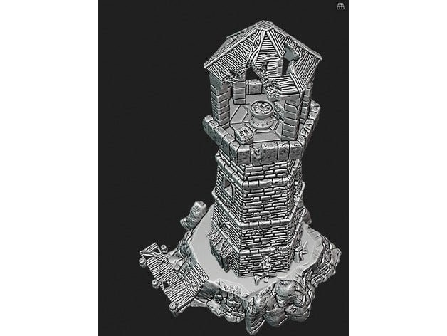 Dnd Abandoned Lighthouse Beacon Tower Coastal Watchtower - Etsy
