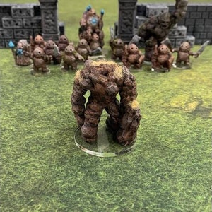 Dnd Earth Elemental Rock Creature Monster 28mm Tabletop Terrain ...