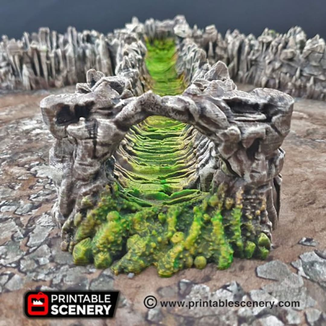 Dnd Wyrm Tunnels Goblin Caverns Clorehaven Tabletop Scatter Terrain RPG ...