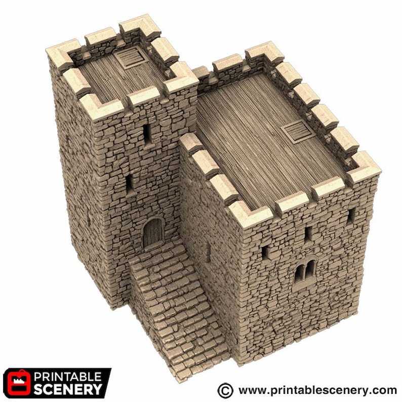 Dnd Norman Stone Fort Medieval Fortress Walls From King and - Etsy