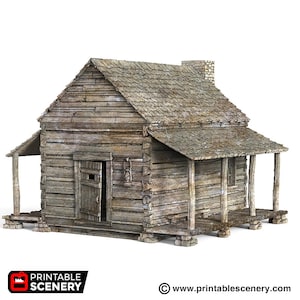 Dnd Log Cabin Log House Wilderness Wild West Western Civil War Tabletop ...