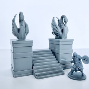 Dnd Swan Stairway Grand Entrance for Castle/throne 28mm Tabletop ...