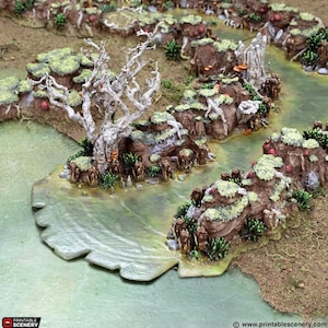 Dnd Swamp Rivers Marshes Swampland Tabletop Scatter Terrain RPG ...