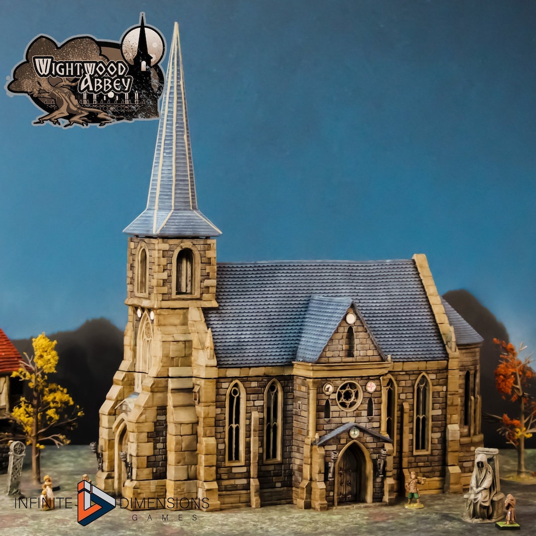Dnd Medieval Church Chapel Cathedral Wightwood Abbey Tabletop Scatter ...