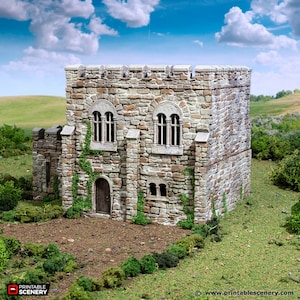 Dnd Norman Square Keep Castle From King and Country Village Tabletop ...