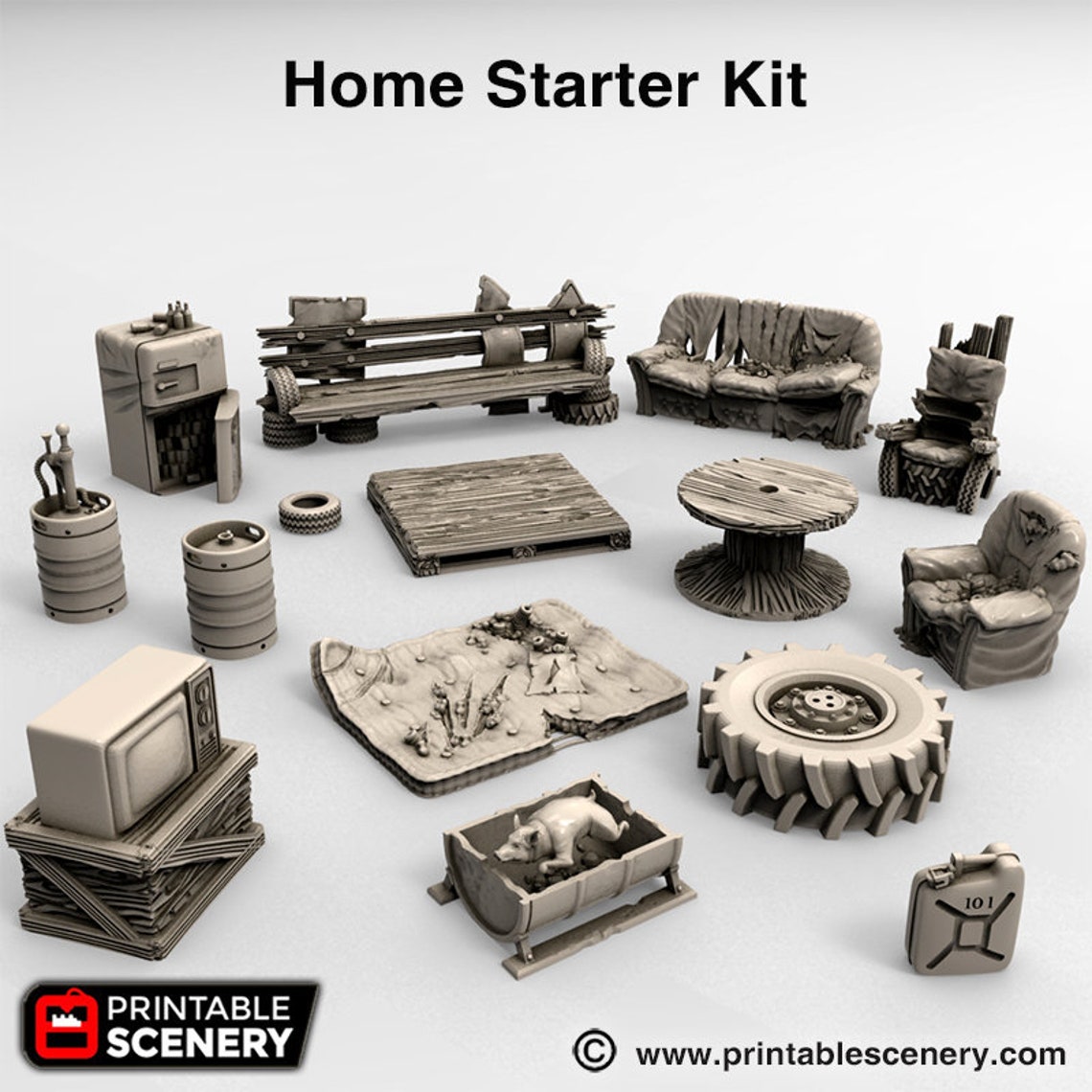 Dnd Wasteworld Home Starter Set Urban Wasteland Apocalypse Junkyard Mad ...