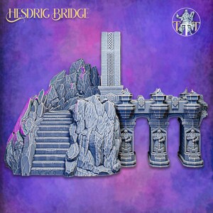 Dnd Hesdrig Bridge Dwarven Portal River Crossing Dwarf Mountain City ...