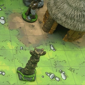 Dnd Tiki Totem Poles Island Hut Tribe Jungle Tabletop Terrain Miniature ...