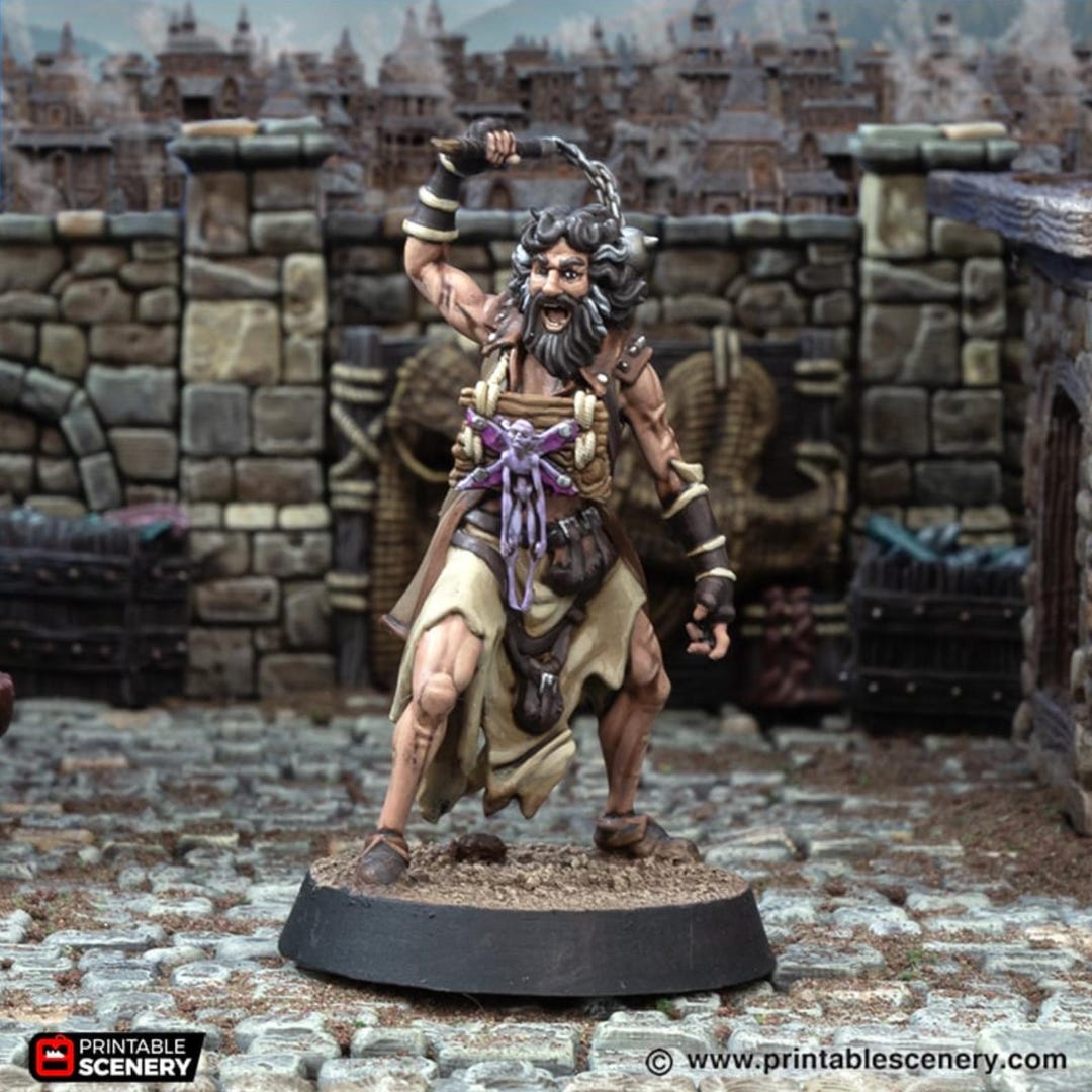Dnd Pius Flinchly Mercenary Warband Flagellant Brother 28mm Robber ...