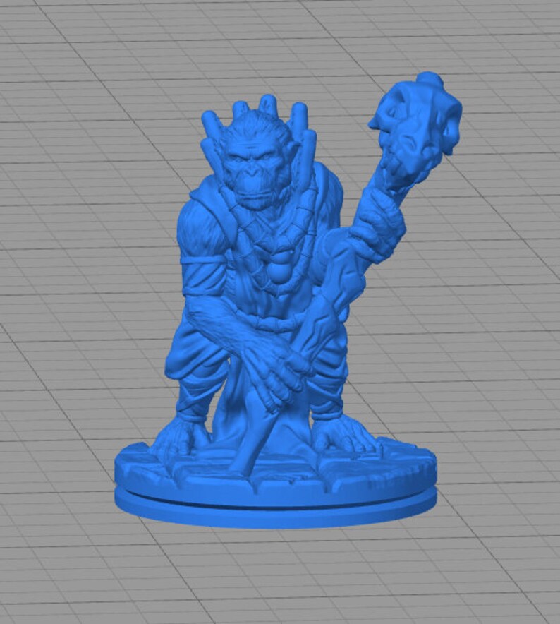 Ape Shaman 28mm Miniatures RESIN 28mm Wargaming Terrain - Etsy