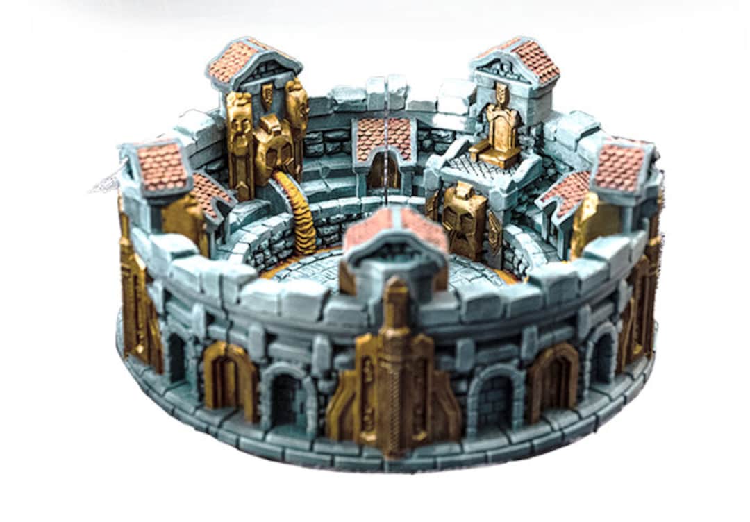 Dnd Dwarven Arena Colosseum Dwarf Mountain City Architecture Tabletop ...