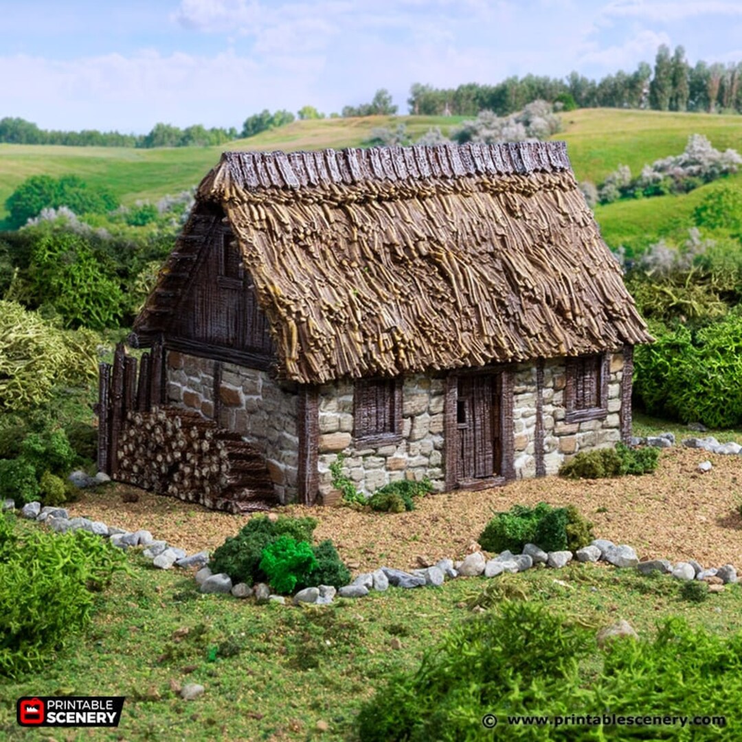 Dnd Norman Stone Barn From King and Country Village Tabletop Scatter ...