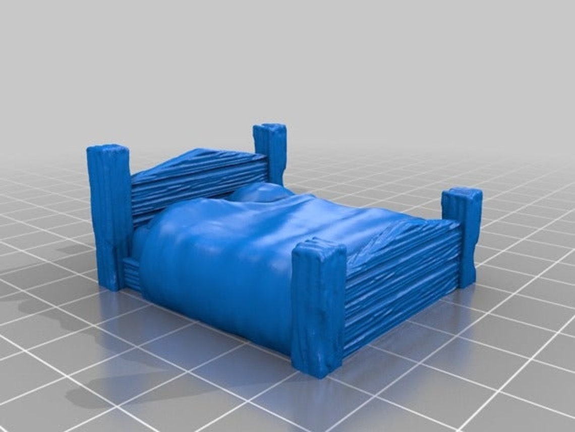 Dnd Large Bed Set of TWO for Village House - 28mm Tabletop Scatter ...