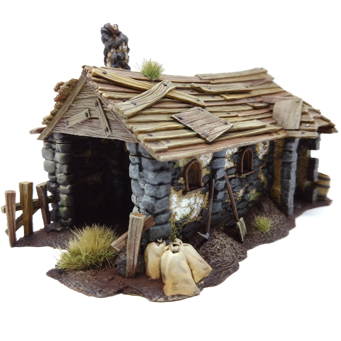 Dnd Slum Shack Version A Village Shack Medieval Beggar's Hut Tabletop ...