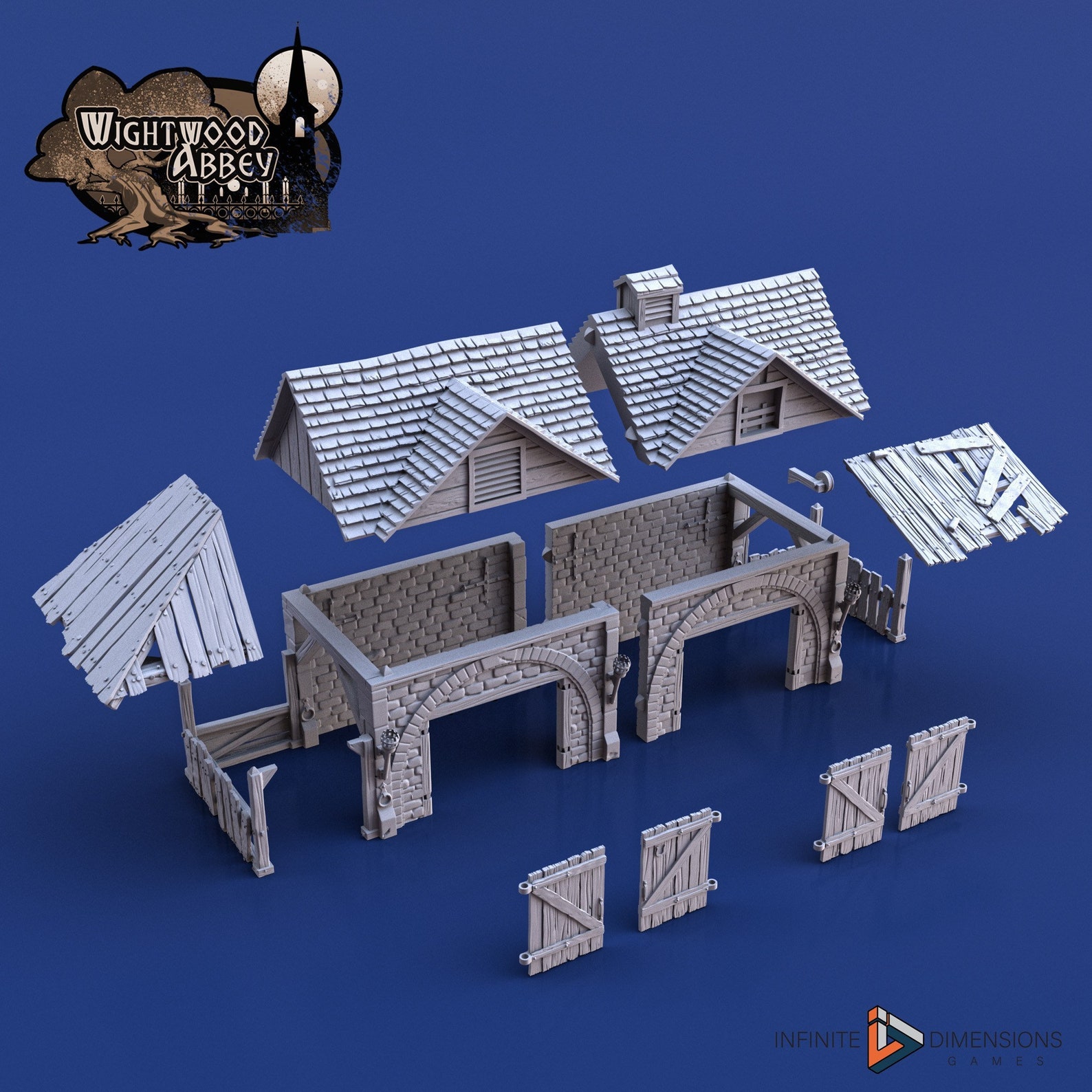 Dnd Coachhouse Horse Stables Medieval Village Tabletop Terrain ...