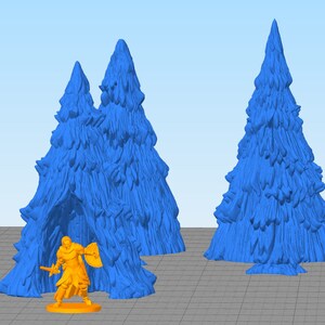 Dnd Forest Pine Evergreen Forest Trees Woodland Tabletop Scatter ...