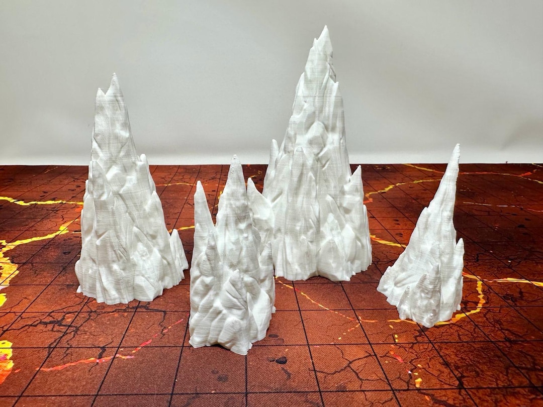 Dnd Jagged Rocks Spikes Set for Dark Lands Necromancer Hellscape Skull ...